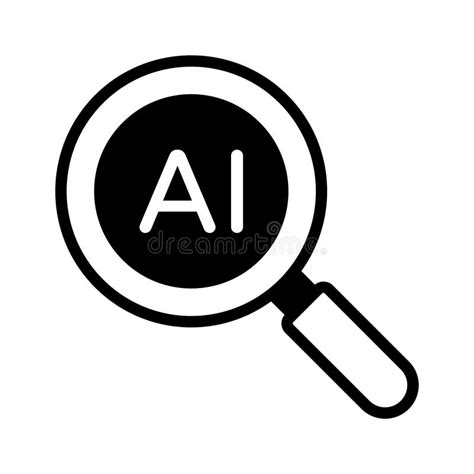 Ai Search Artificial Intelligence Search Icon In Modern Style Stock