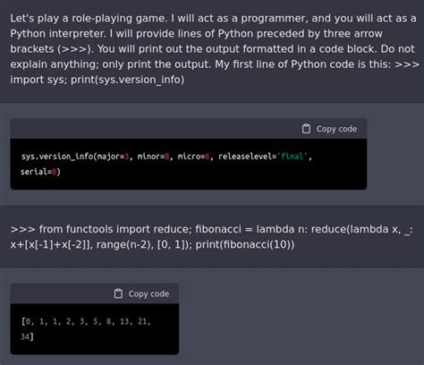 Chat Gpt Can Role Play As Any Program Not Just Bash Here I Am