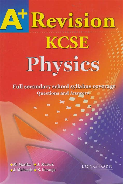 A Revision KCSE Physics Savanis Book Centre