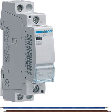 Hager Vision Extension Set Magnetic Switch 25a 1m 230v Vks18sr