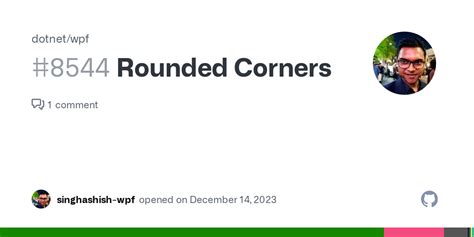 Rounded Corners · Issue 8544 · Dotnetwpf · Github