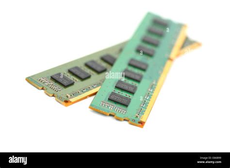 Computer Memory Isolated On White Stock Photo Alamy