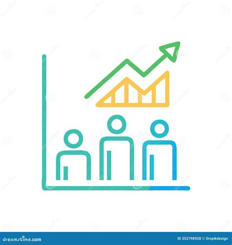 Icon For Employee Performance Metrics Overview Vector Illustration
