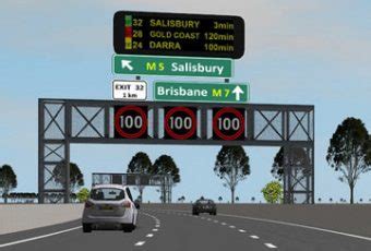 Overhead Freeway Signs Work Autotalk Australia