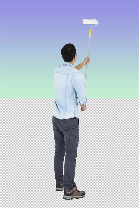 페인트 칠하는 직원 Png 유토이미지 상세페이지 베이직샵 사진 22063289
