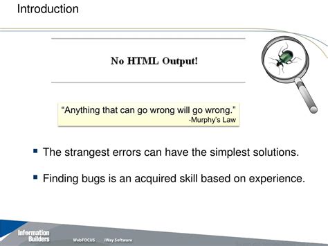 ppt webfocus debugging techniques powerpoint presentation free