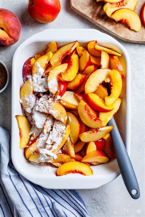 Peach And Nectarine Pecan Sandy Crumble • Olive And Mango Recipe