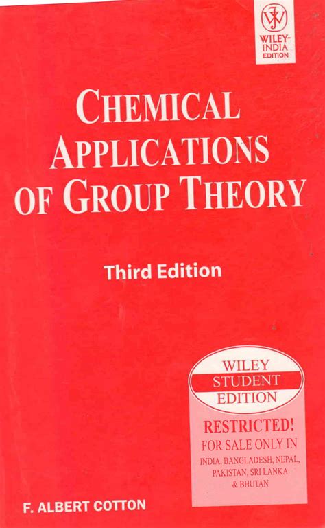 chemical applications of group theory upaharbazar