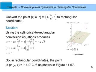 Cylindrical And Spherical Coordinates System Ppt