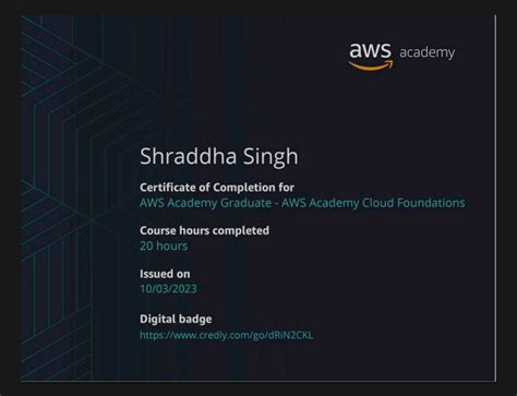 Shraddha Singh On Linkedin Aws Cloudcomputing Certification