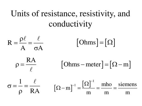Electrical Conductivity Si Unit At Aiden Ligar Blog