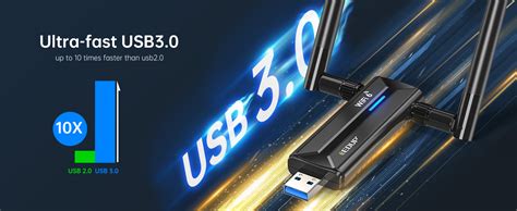 Usb 3 0 Wifi 6e Ax5400m Wifi Adapter For Pc 802 11ax Tri Band 6ghz 5ghz 2 4ghz