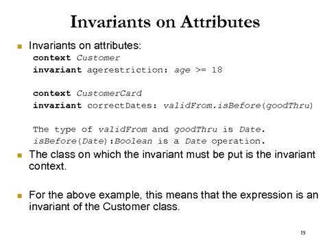 Ocl The Object Constraint Language In Uml