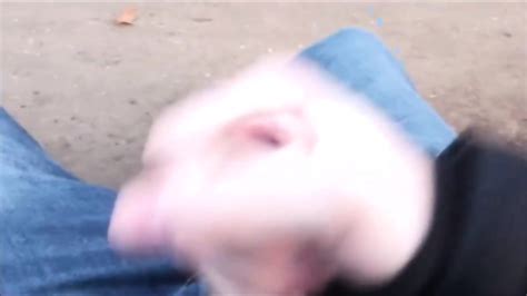 Outdoor Wank In German Public Park