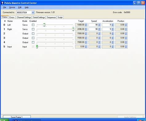 Micro Maestro Servo Off Issue Servo Controllers And Servos Pololu Forum