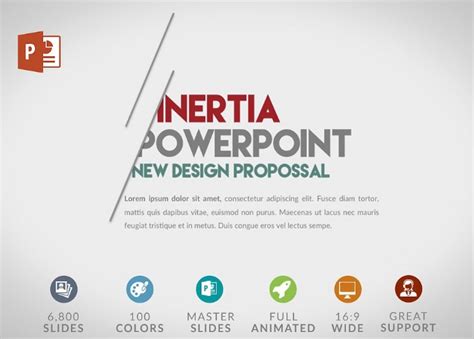 Parallax Animated Powerpoint Template Graphic Cloud