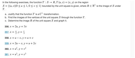 Solved In The Following Exercises The Function Chegg