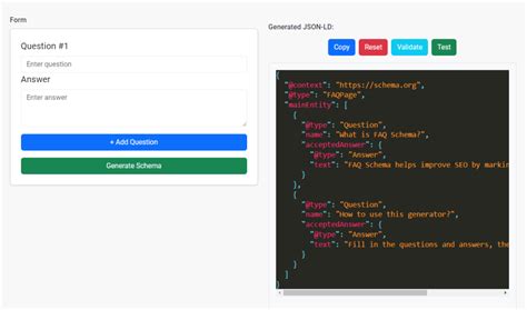 Faq Schema Generator Json Ld Free Tool