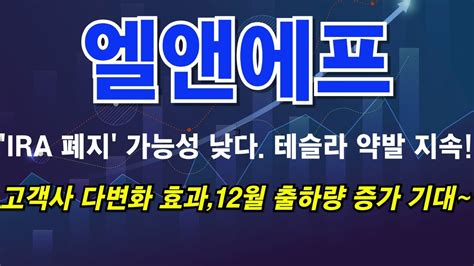 엘앤에프 충격파 소화할 것 기술적 디딤돌 괜찮다~ 엘앤에프 엘앤에프전망 엘앤에프분석 엘앤에프주가전망 엘앤에프대응 엘앤에프호재 엘앤에프주식 엘앤에프주식