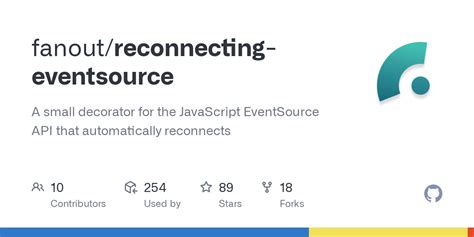 Github Fanoutreconnecting Eventsource A Small Decorator For The