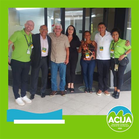 Visita Dos Associados Da Acija Em Nossa Sede Acija Associação Comercial E Industrial De