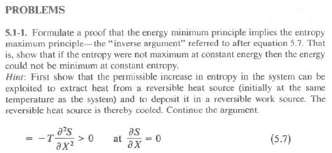 Problems 51 1 Formulate A Proof That The Energy