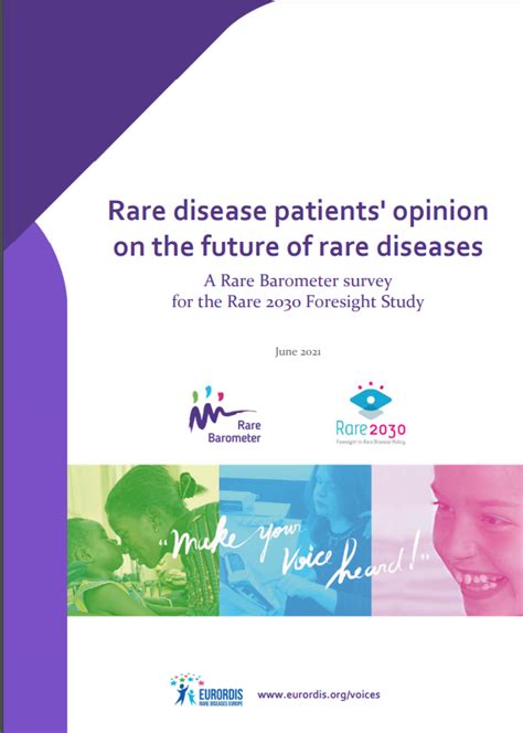 Rare Disease Patients Opinion On The Future Of Rare Diseases Eurordis
