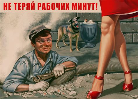 Retro Sexy Pin Up Girl Art Wallpaper Grafik Dinding Ussr Off