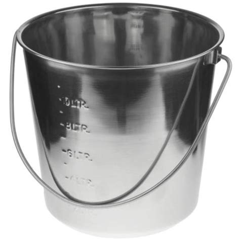 Kuhn Stainless Steel Bucket 12 L Carrying Handle 5466