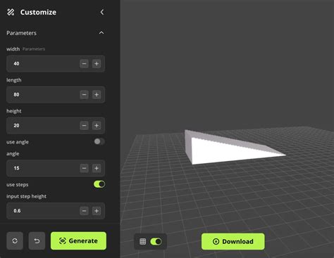 Wedge Generator Parametric Stepped Or Flat By Mytzn Makerworld