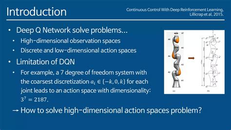 Continuous Control With Deep Reinforcement Learning Lillicrap Et Al 2015 Ppt