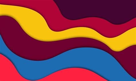 Premium Vector 3d Colorful Dynamic And Wavy Abstract Gradient Background With Fluid Papercut