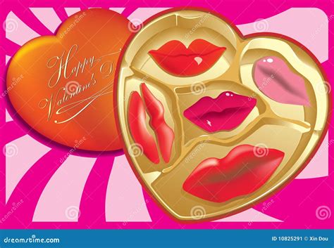 Kiss For Valentine S Day Stock Vector Illustration Of Romantic
