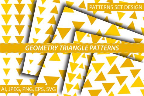 Minimalist Triangle Pattern Graphic By Sikey Studio · Creative Fabrica