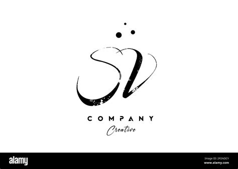 Vintage Sv Alphabet Letter Logo Icon Combination Design With Dots