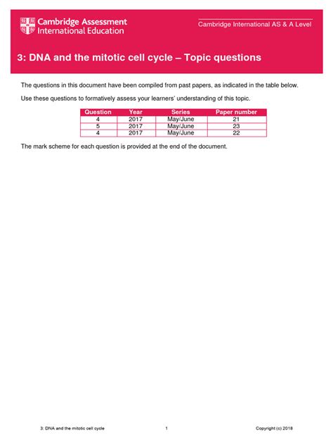 Unit 3 Questions Pdf Dna Replication Dna