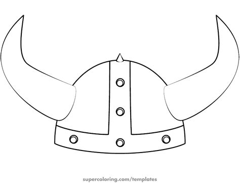 Viking Helmet Outline Template Download Printable Pdf Templateroller