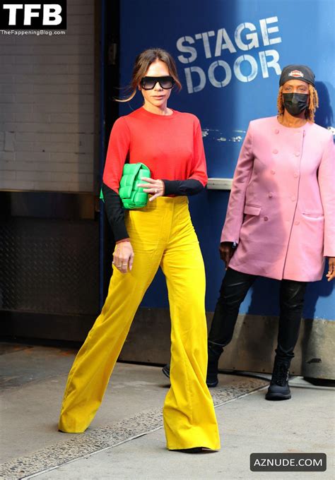 Victoria Beckham Sexy Seen Looking Stylish Showing Off Her Hot Body In Times Square Manhattan