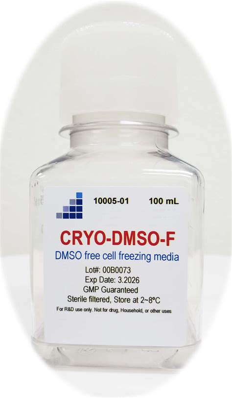 Cryo Dmso F Celltissue Freeze Media Sterile Filtered 100ml Millipo
