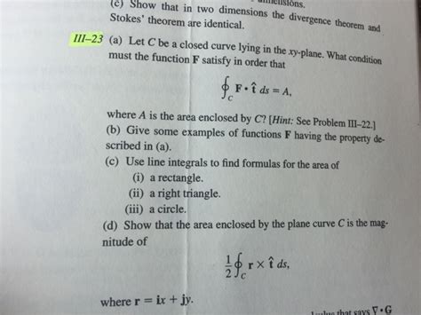 solved a let c be a closed curve lying in the xy plane