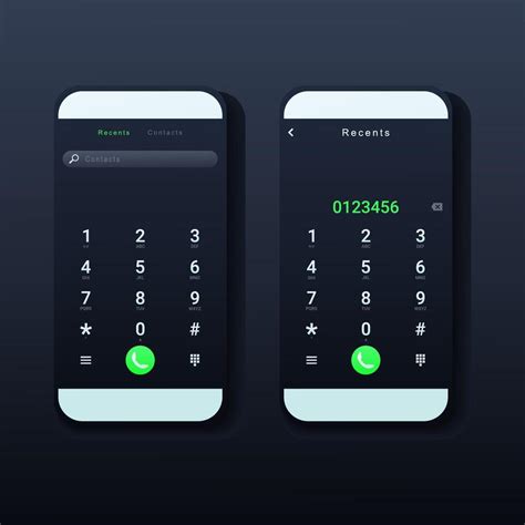 Smartphone Dial Keypad Screen Keypad With Numbers And Letters For