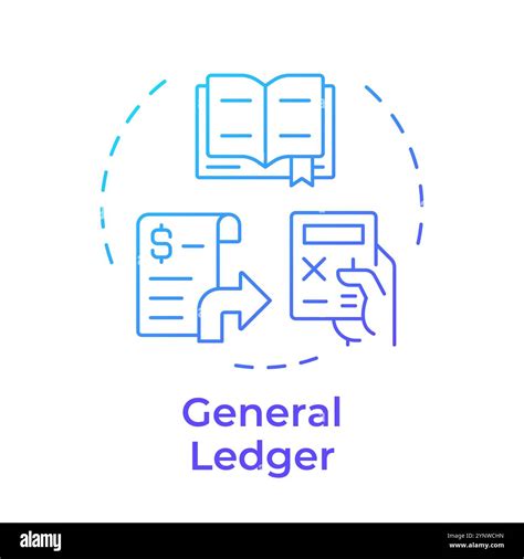 General Ledger Blue Gradient Concept Icon Stock Vector Image And Art Alamy