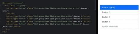 Bootstrap Créer des groupes de listes BOOGLIT
