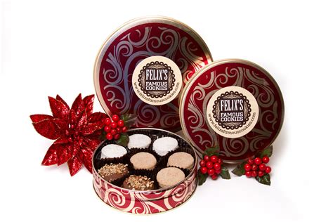 Assorted Cookie Tin Filled With Our Most Popular Cookies Felixs