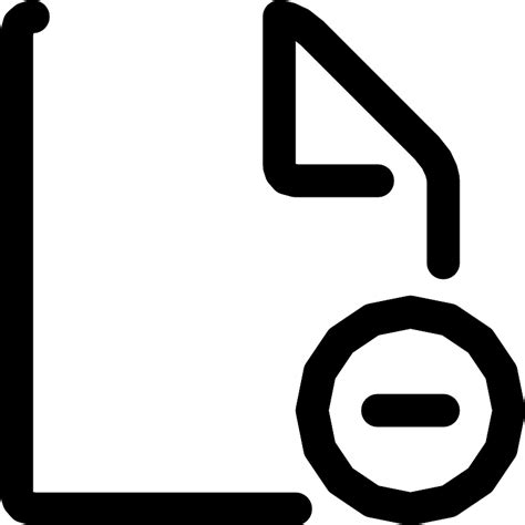 File Remove Vector SVG Icon SVG Repo