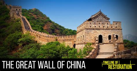 Timeline Of Restoration The Great Wall Of China Rtf