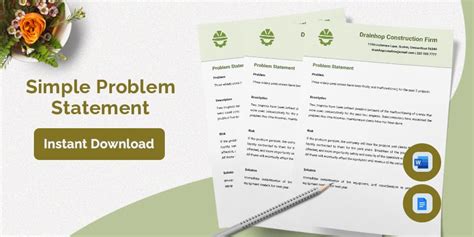 50 Printable Problem Statement Templates Ms Word Templatelab