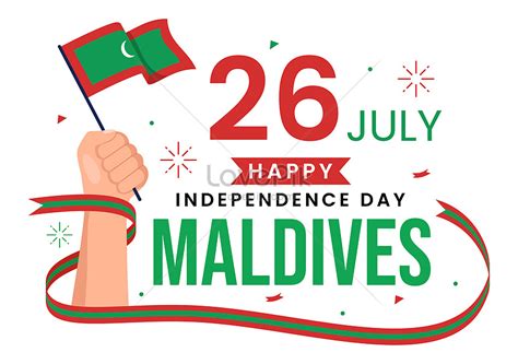 해피 몰디브 독립 기념일 일러스트레이션 일러스트 무료 다운로드 Lovepik