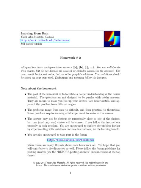 Hw 2 Pdf Statistical Classification Applied Mathematics
