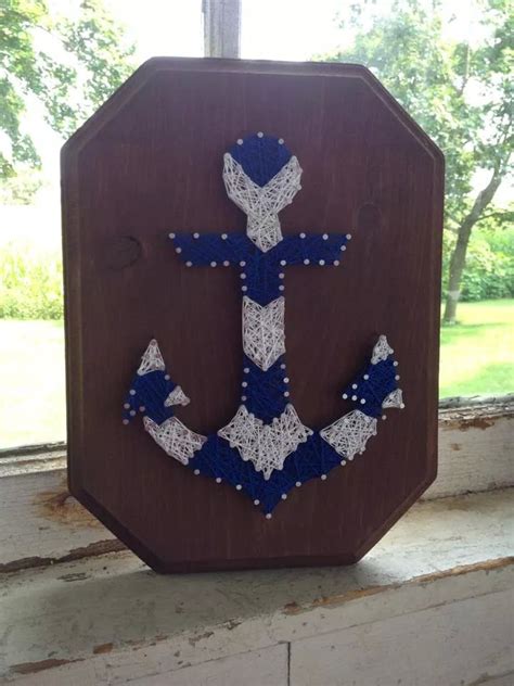 Chevron Anchor Custom String Art Design Beach String Art Etsy